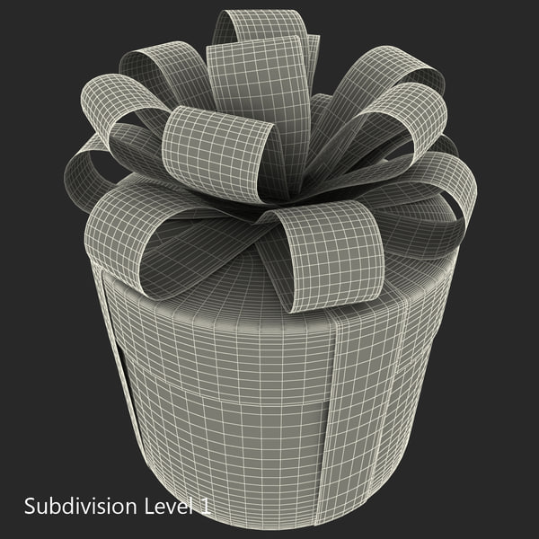 c4d cylinder gift box 1