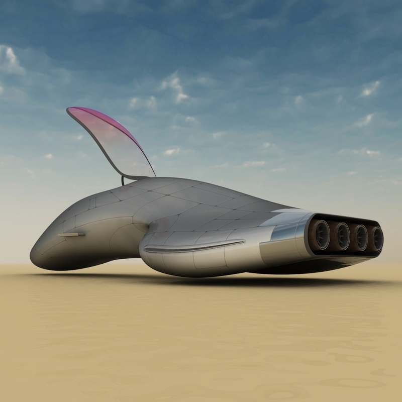 3d tomahawk hover vehicle car model