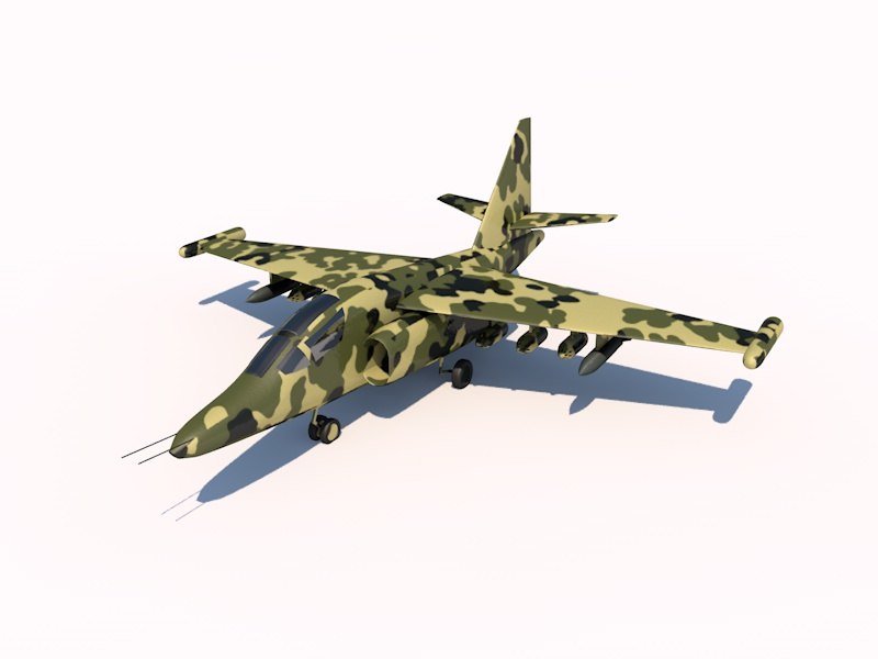 Sukhoi Su 25 Frogfoot 3d C4d