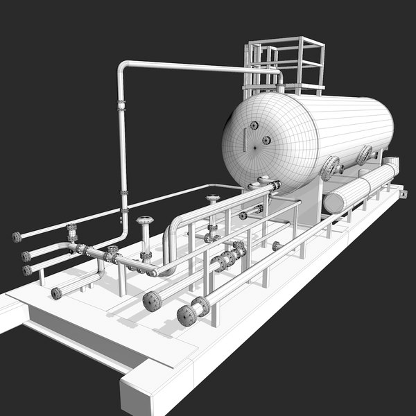 industrial boiler 3d model