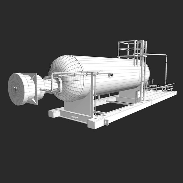industrial boiler 3d model
