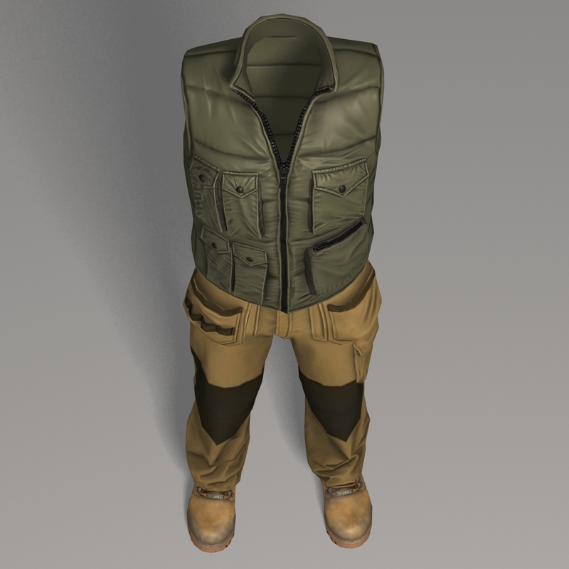 3d model workwear clothing