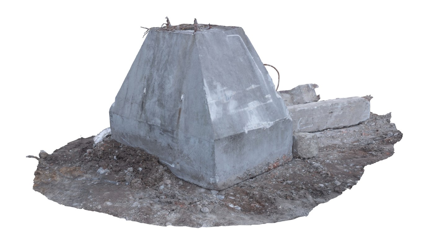 obj barricade concrete