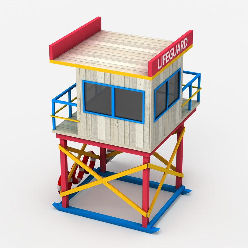 3d lifeguard tower