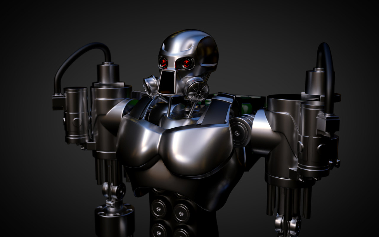 robot designed 3d model