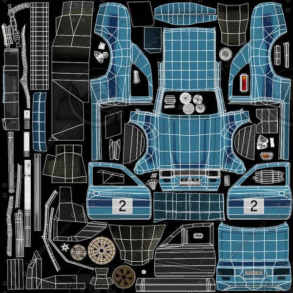 3ds Max Race Car