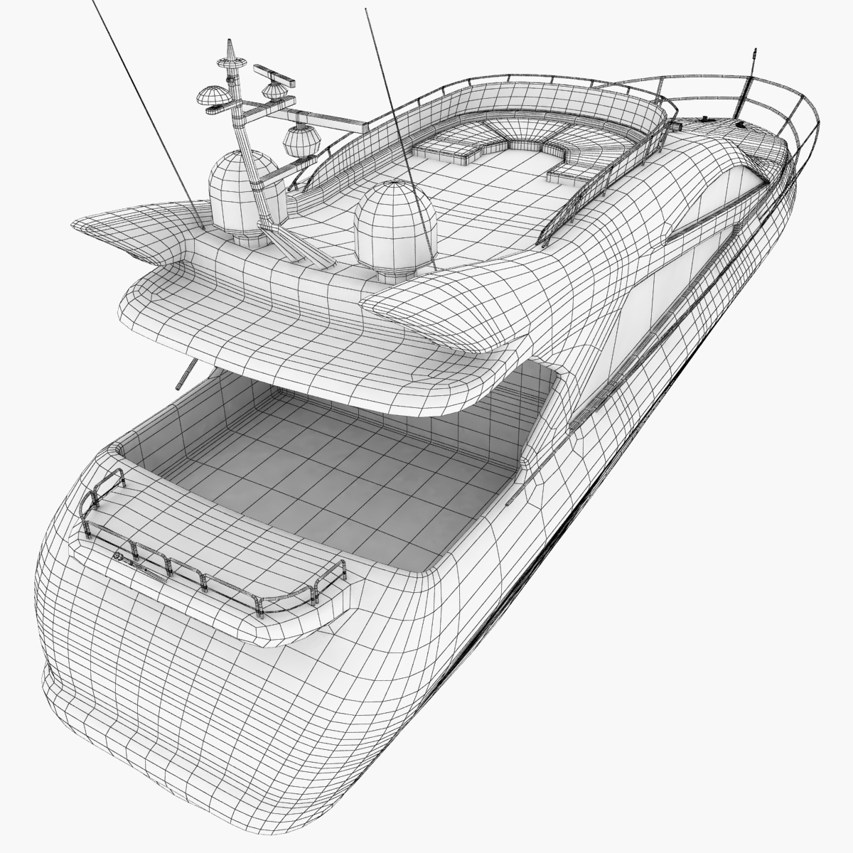 3d model yacht