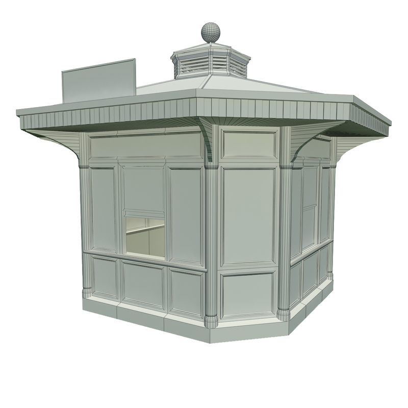 3d kiosk model