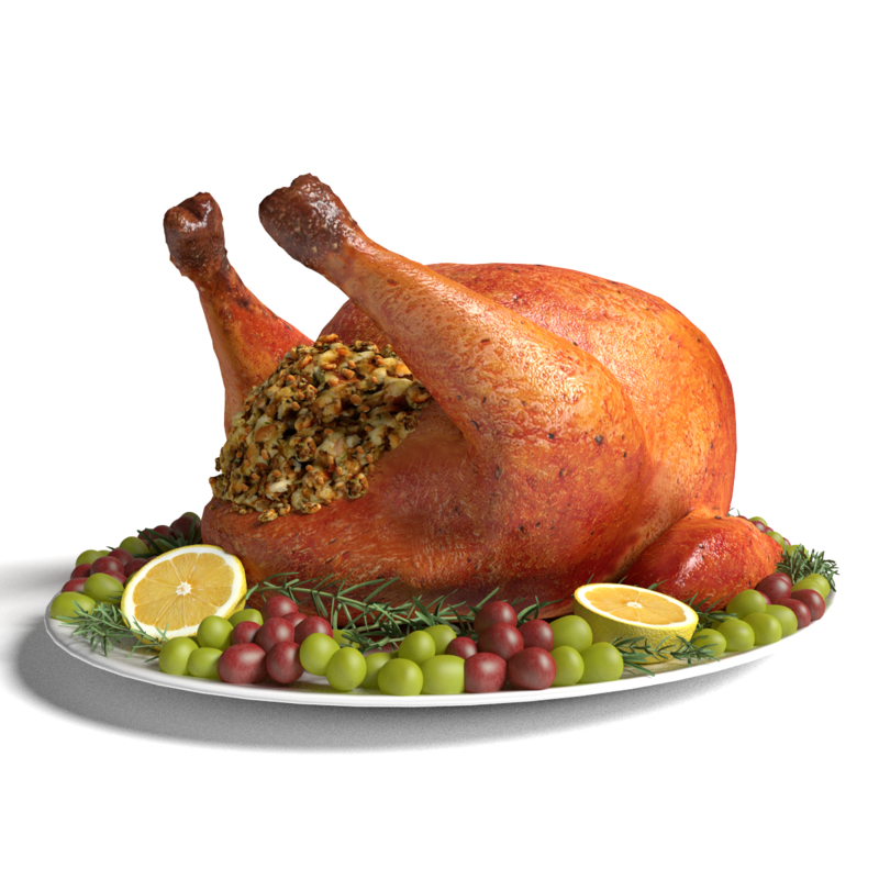 thanksgiving turkey 3d model