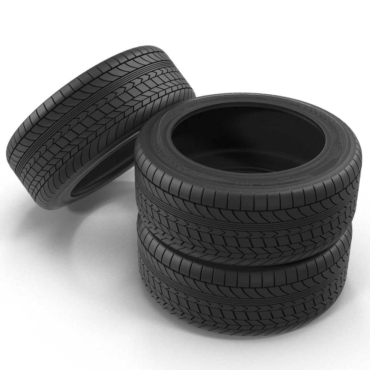 3d stack tires model