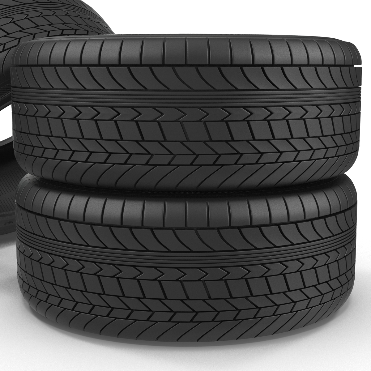 3d stack tires model