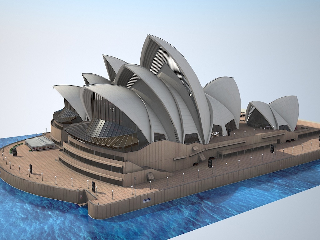 house sydney opera 3d model