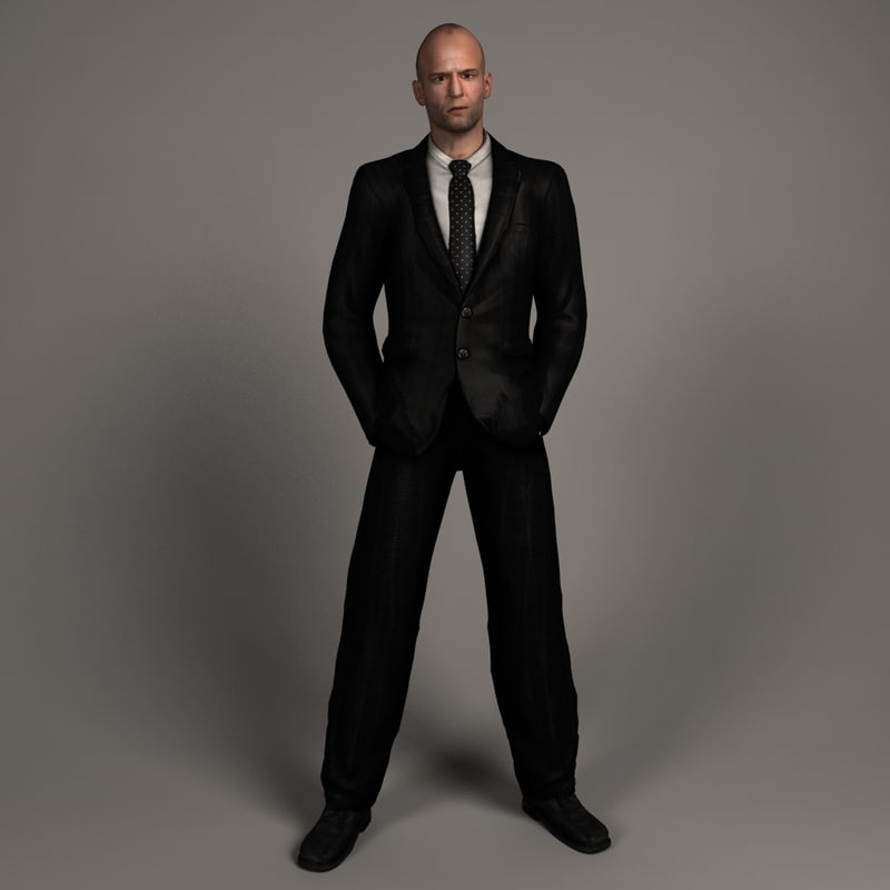 3d rigged jason statham model