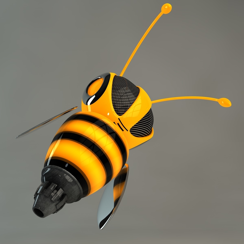 c4d robotic bee