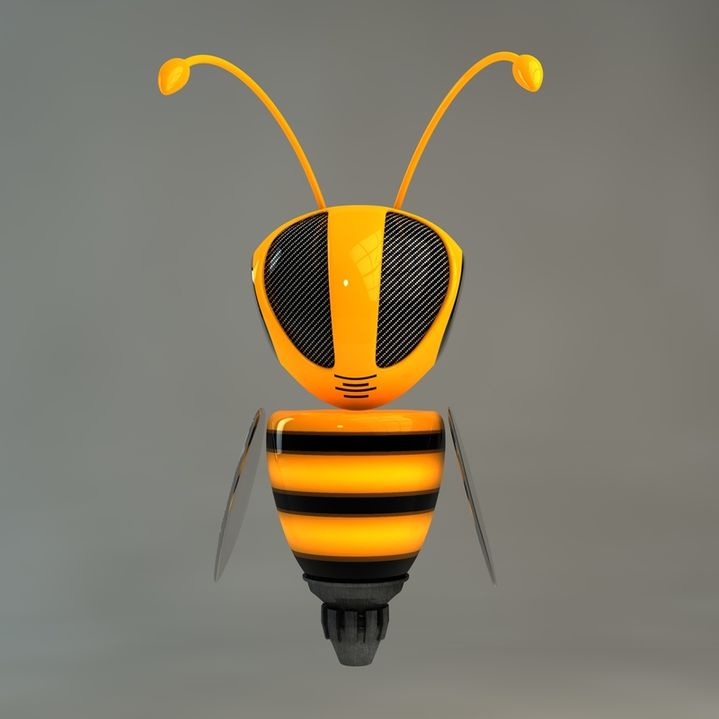c4d robotic bee