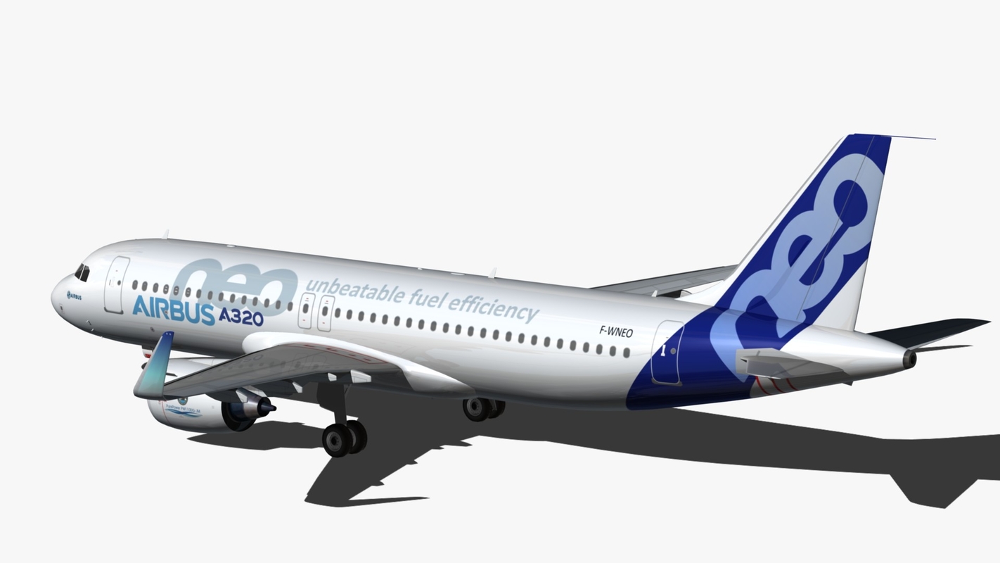 airbus a320 neo air 3d model