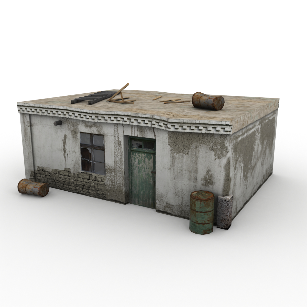3d old house model