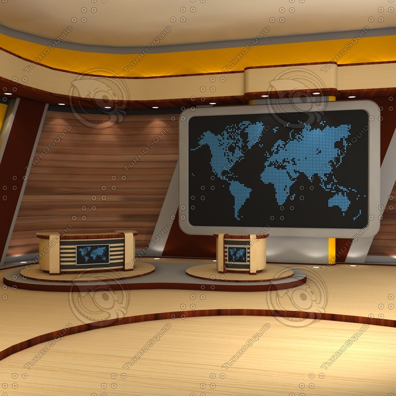 3d virtual set model