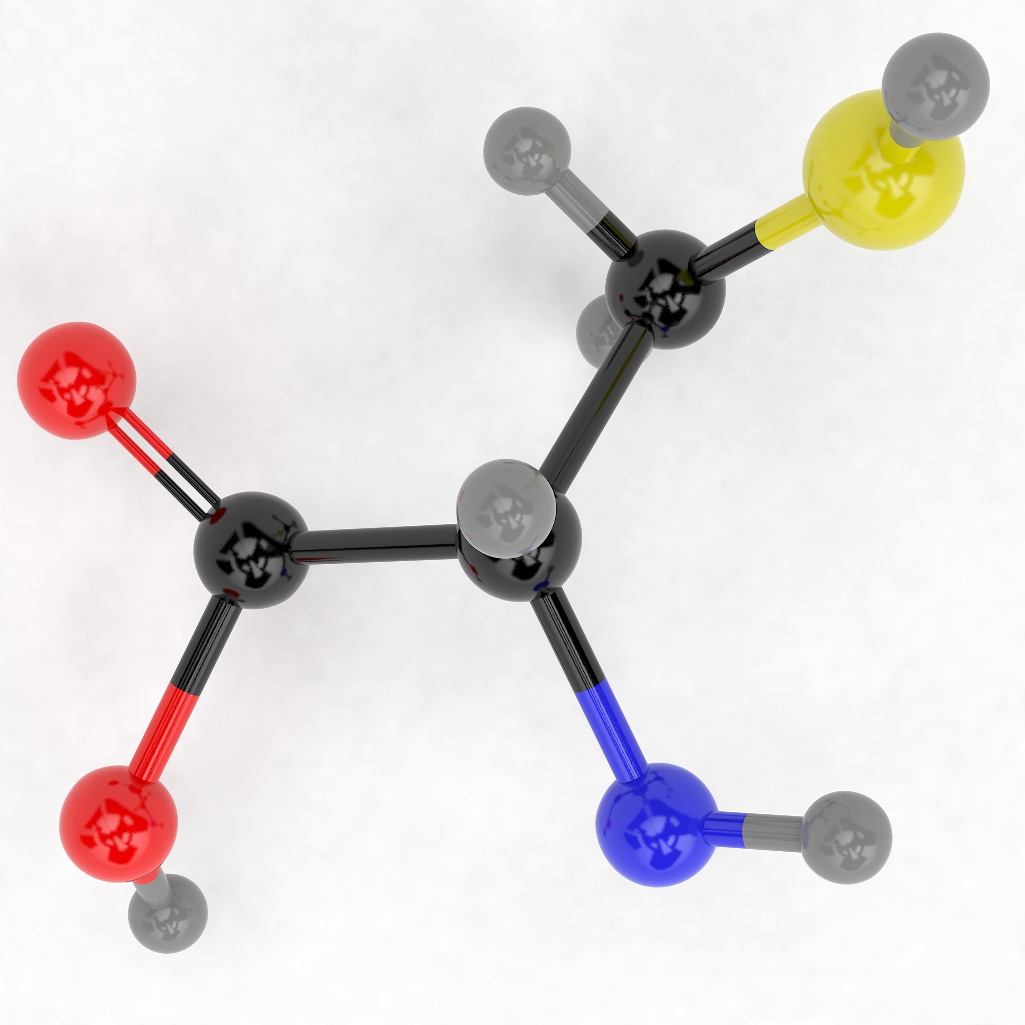 3ds max cysteine molecule