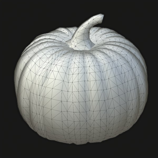 3d realistic pumpkin model