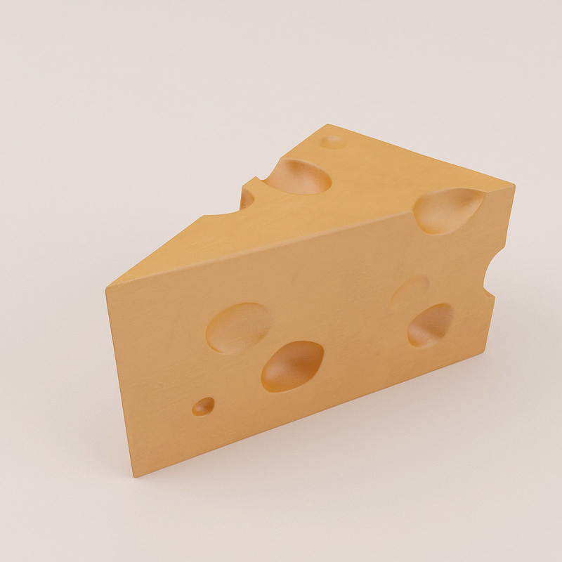 3d cheese model