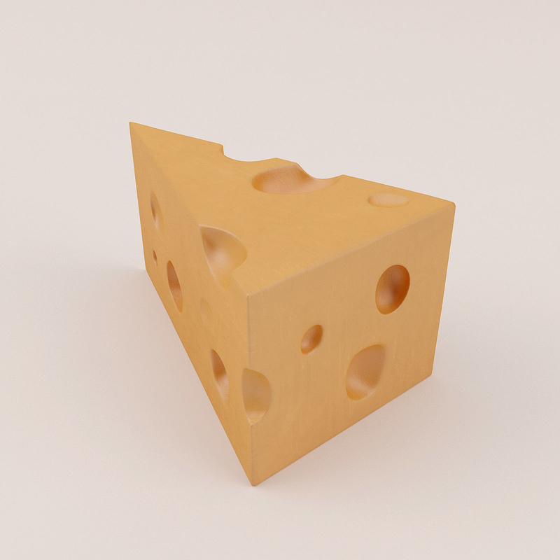 3d cheese model