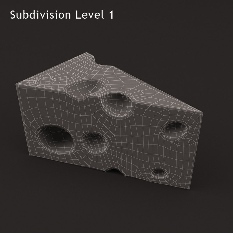 3d cheese model