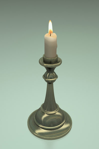 candle 3d model
