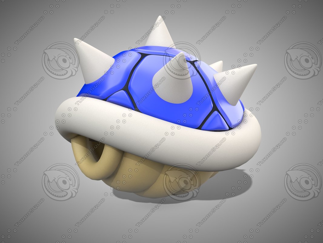 blue shell 3d model