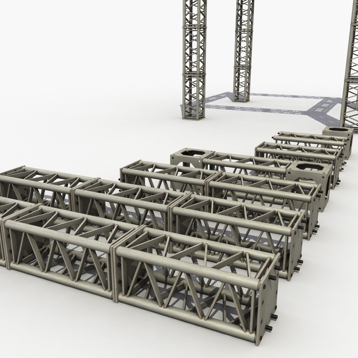 modeled truss 3d model