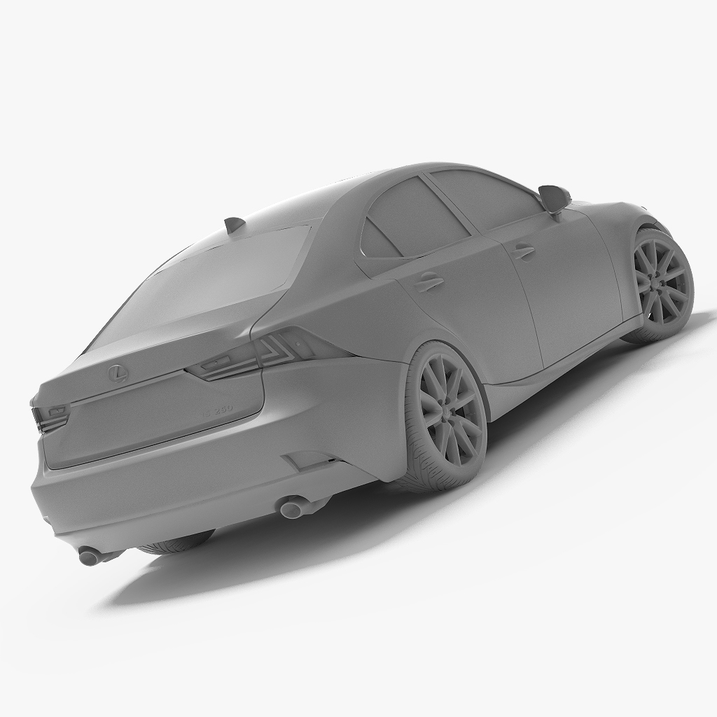 lexus 250 3d model