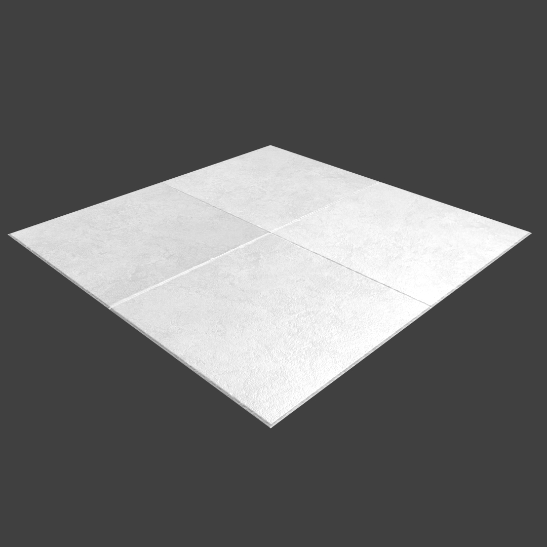 white tile 3d obj