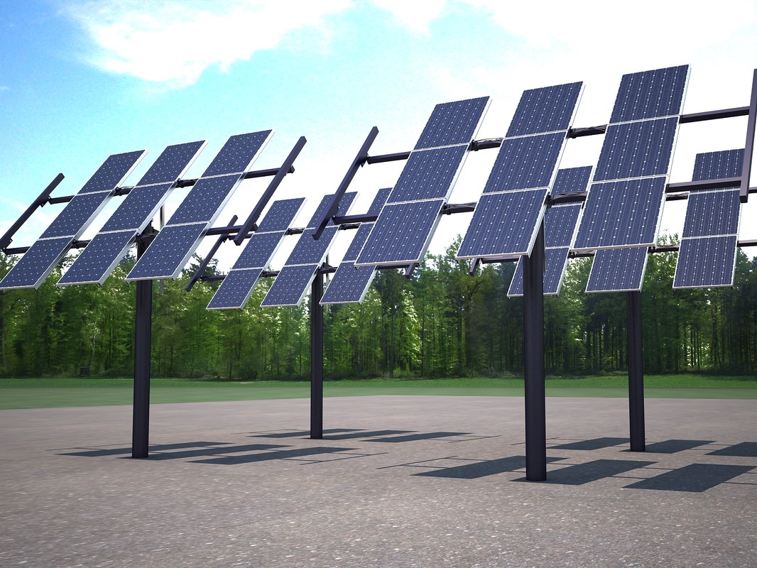 maya solar panel traking