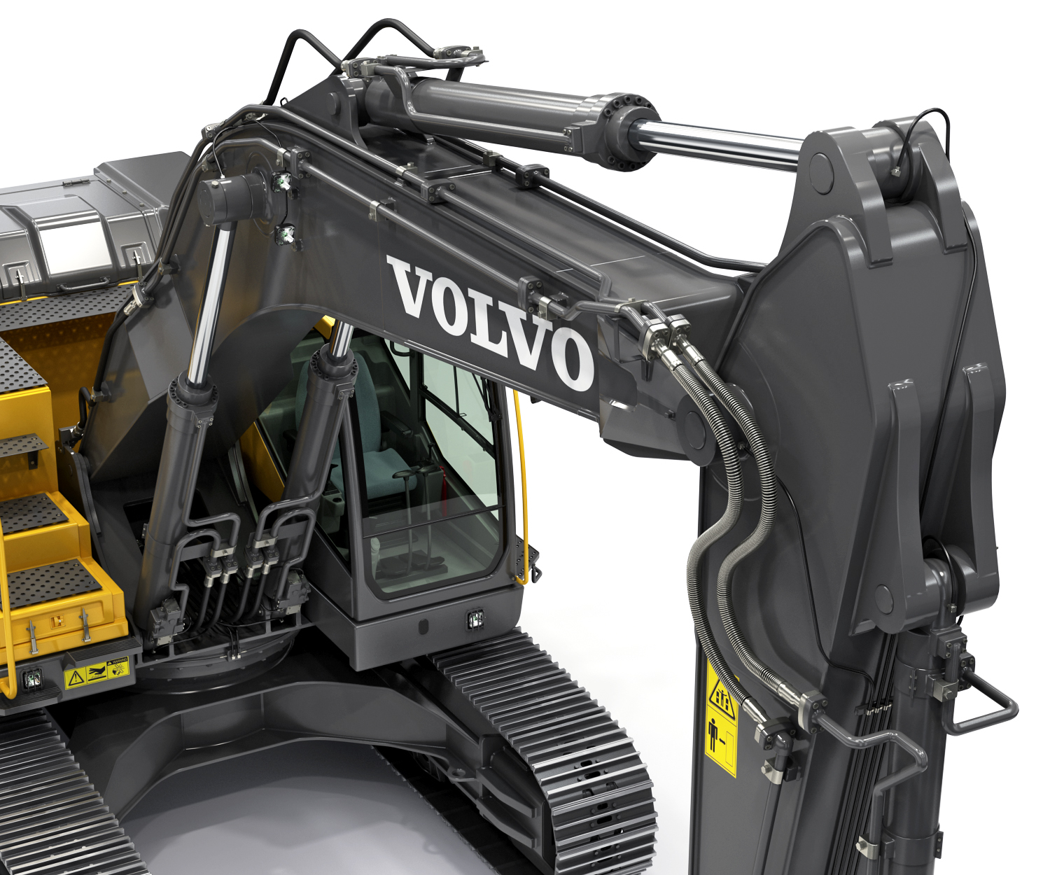 3d hydraulic excavator ec380el model