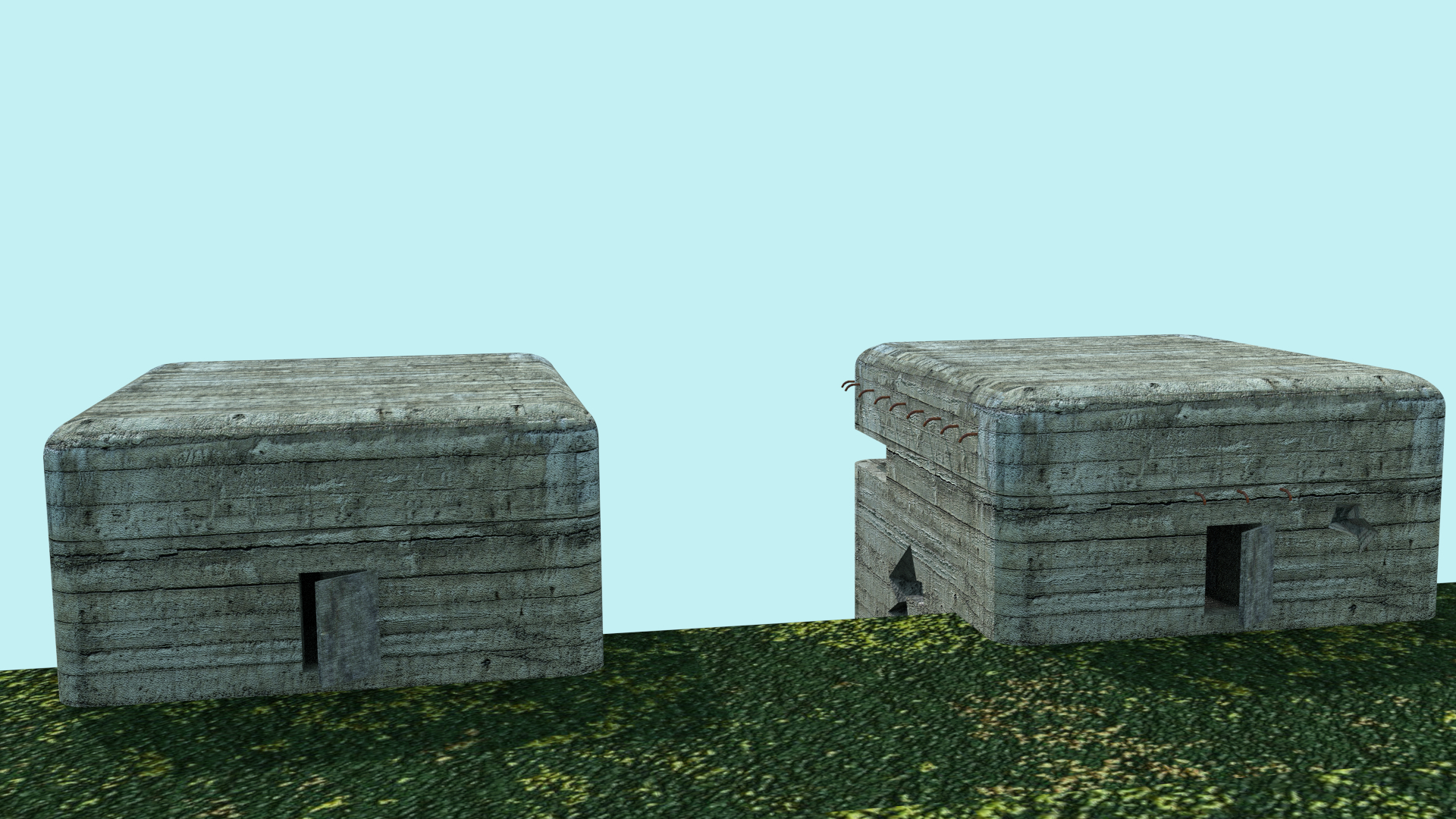 bunker ww2 3d model