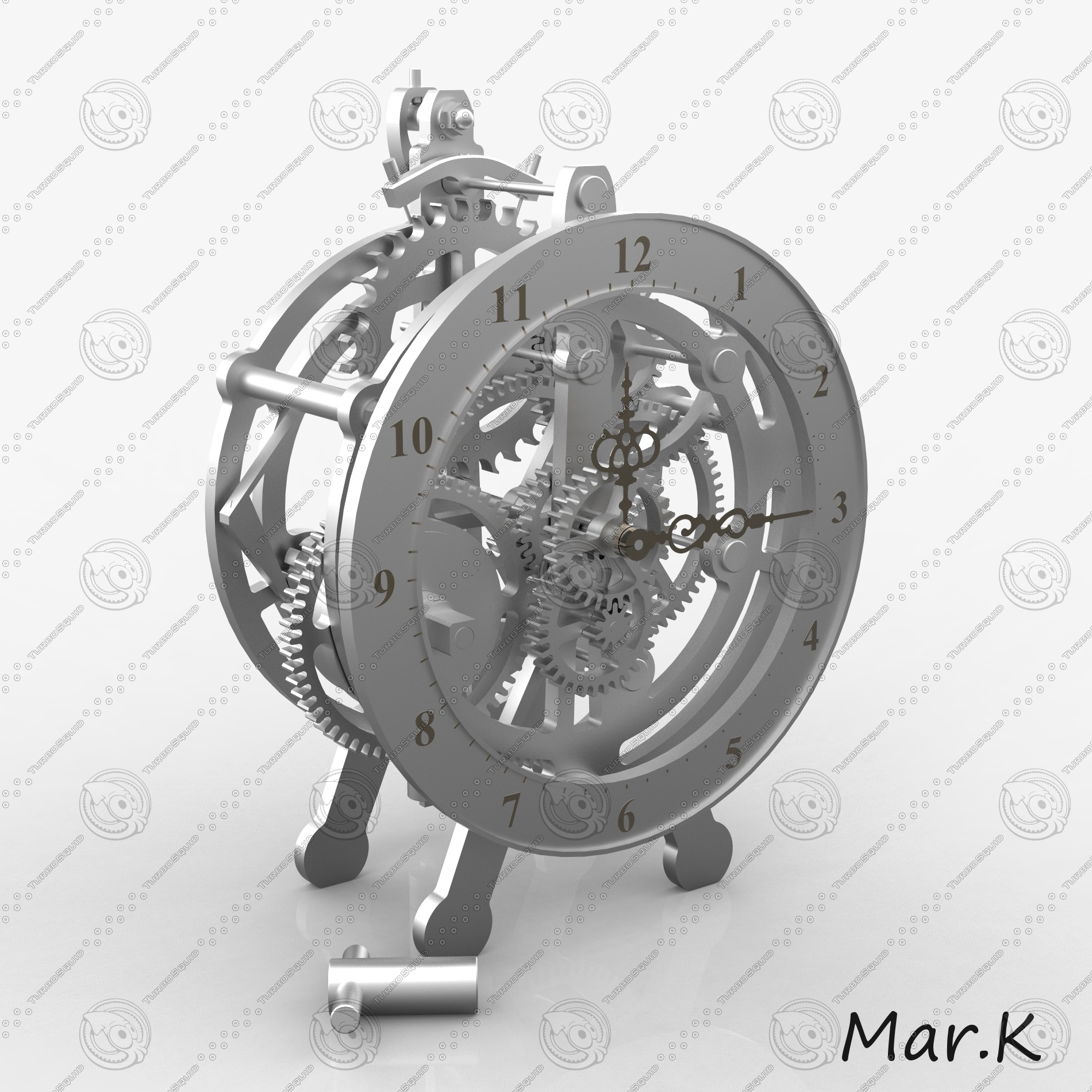 clock clockwork 3d model