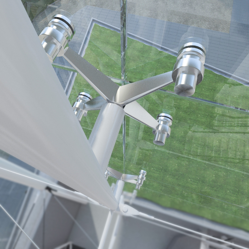 max structural glazing spider