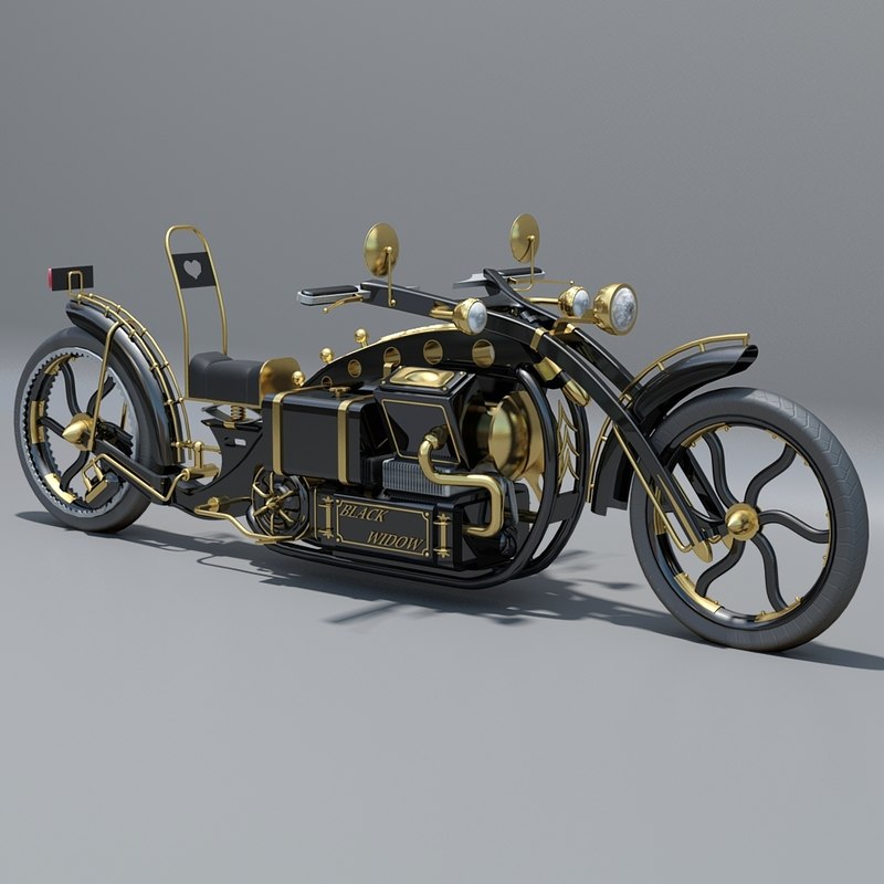 steampunk concept 3d model