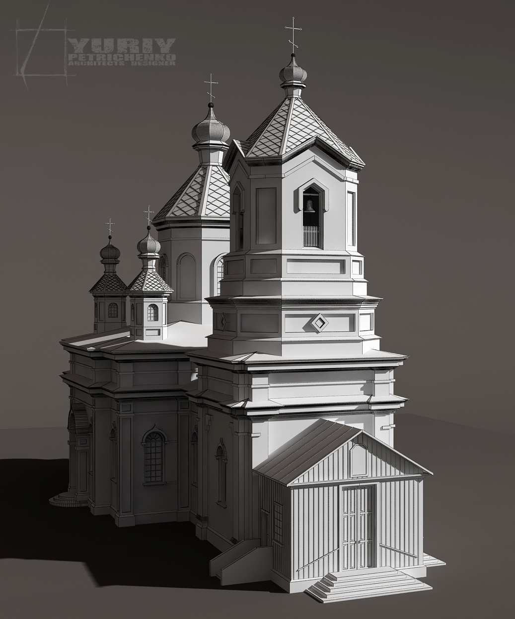 3d model orthodox church