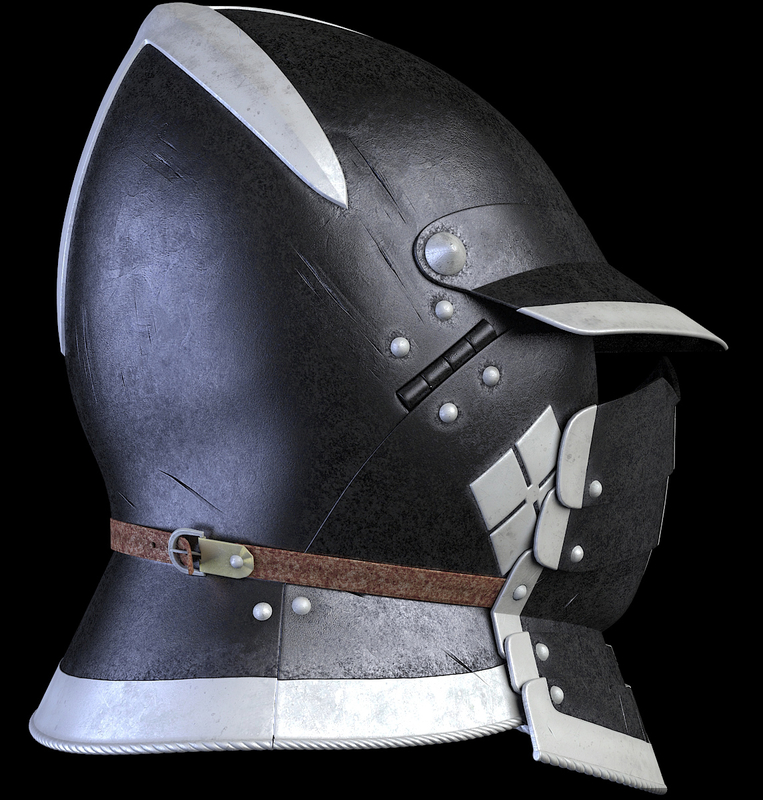 burgonet medieval helmet reiter max