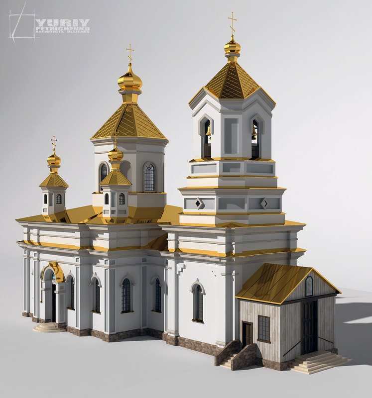 3d model orthodox church