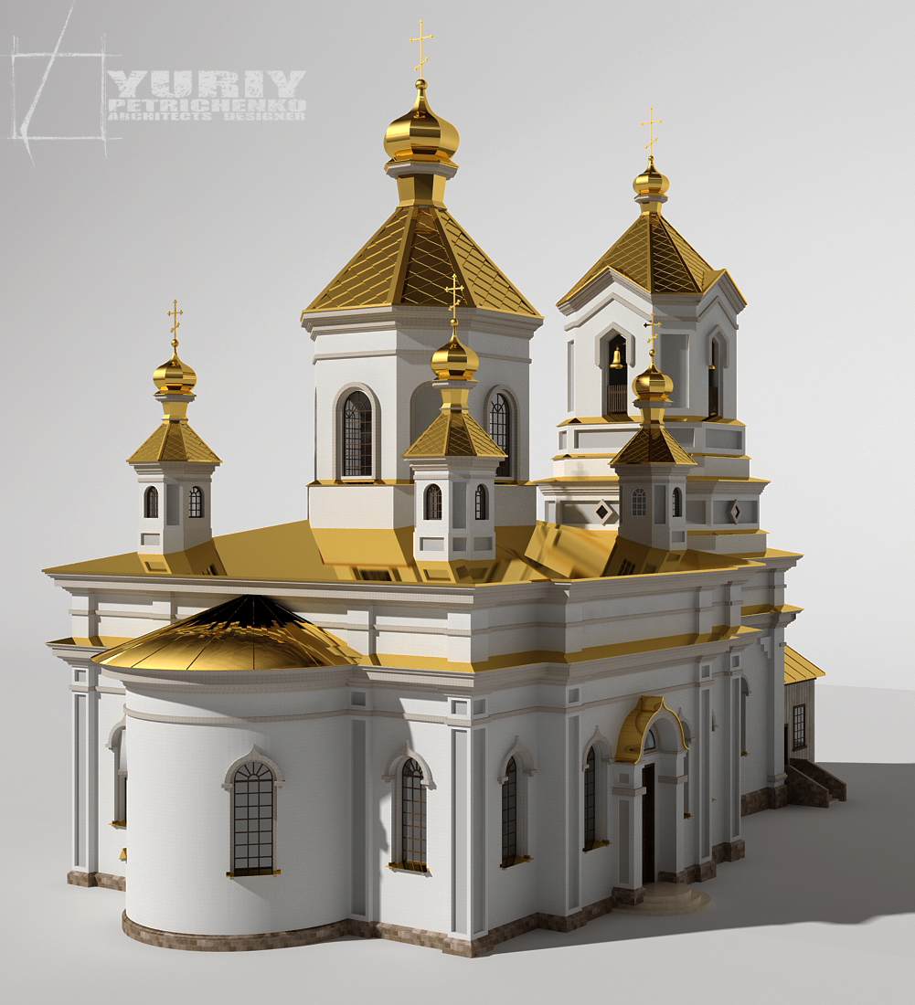 3d model orthodox church