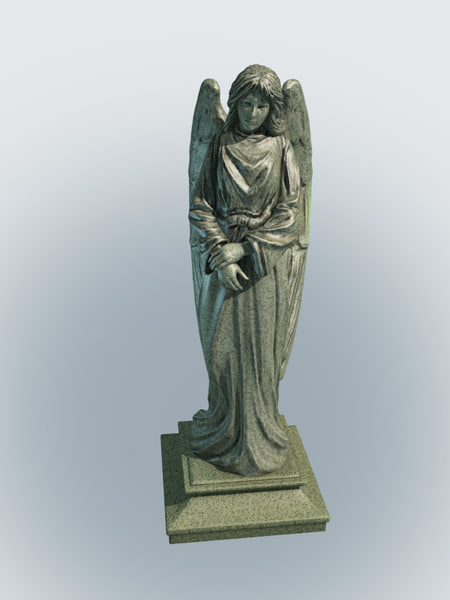 grieving angel statue