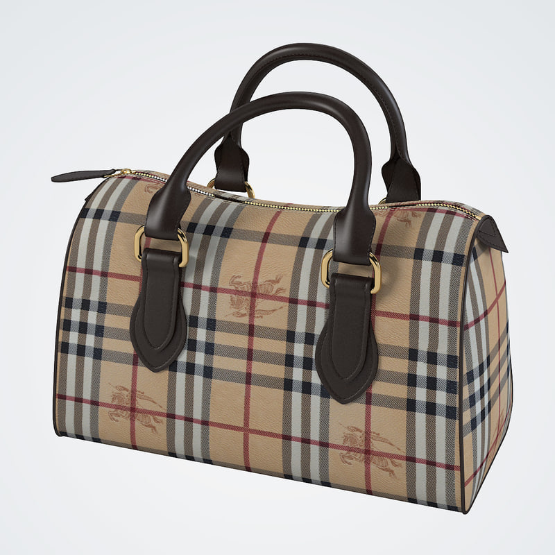 3d burberry women bag model