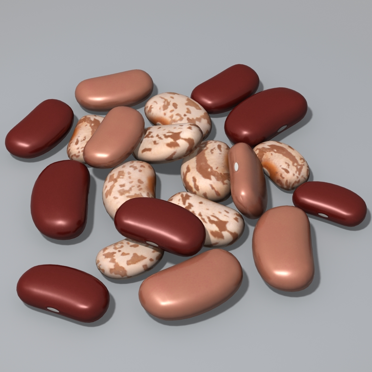 mixed beans 3d max