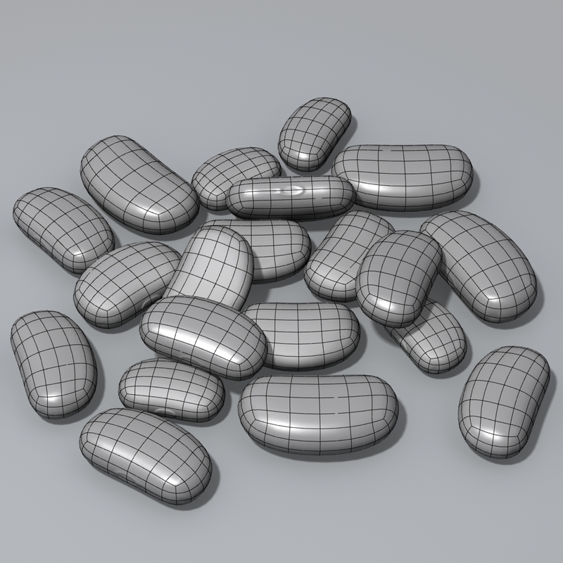 mixed beans 3d max