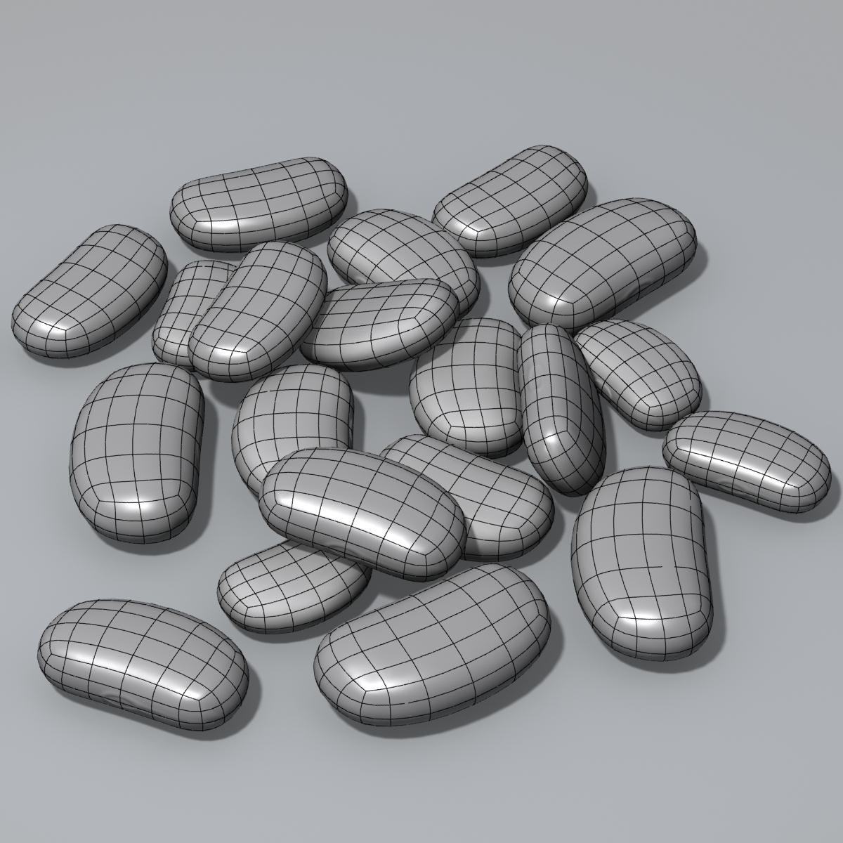 mixed beans 3d max