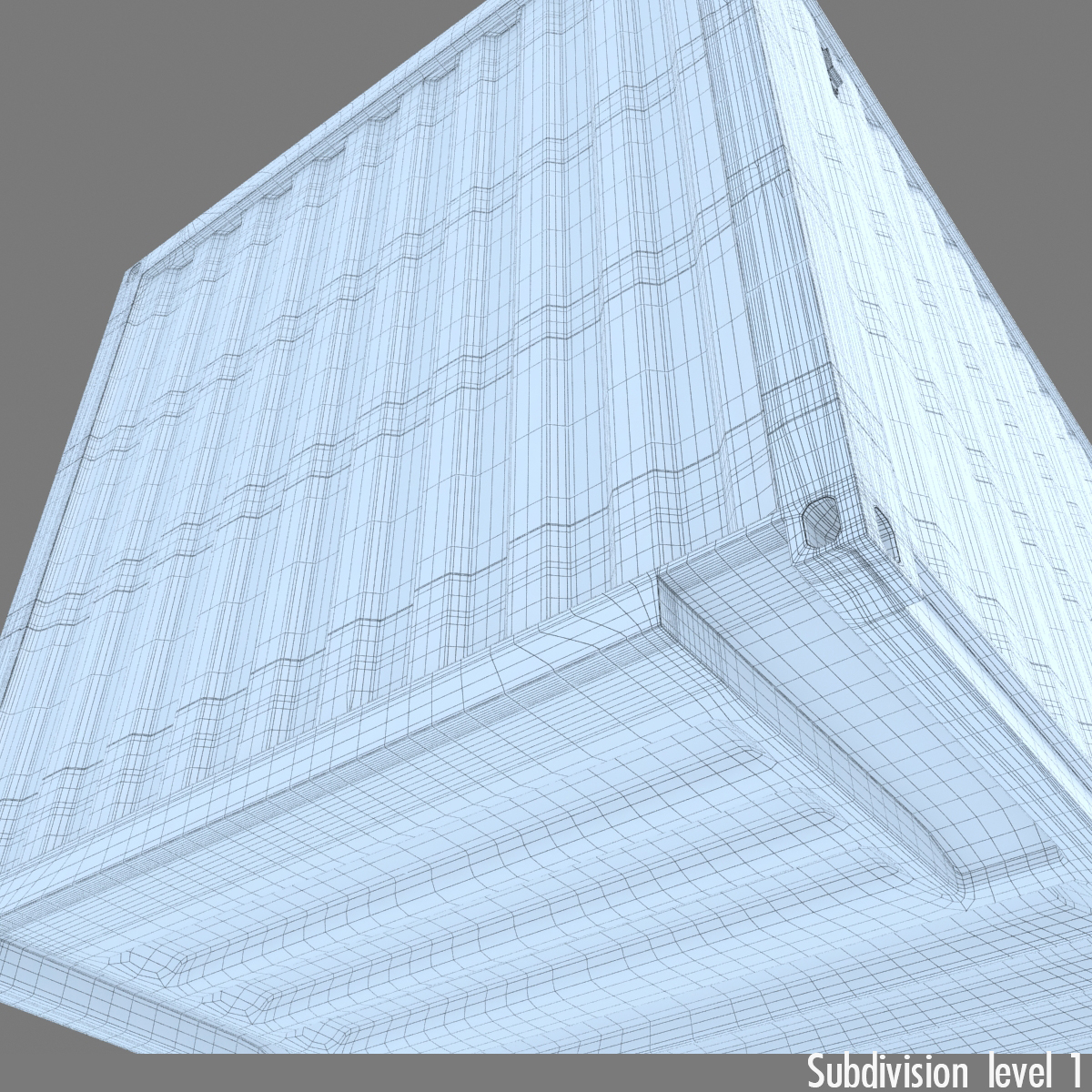 3d cargo iso container maersk model