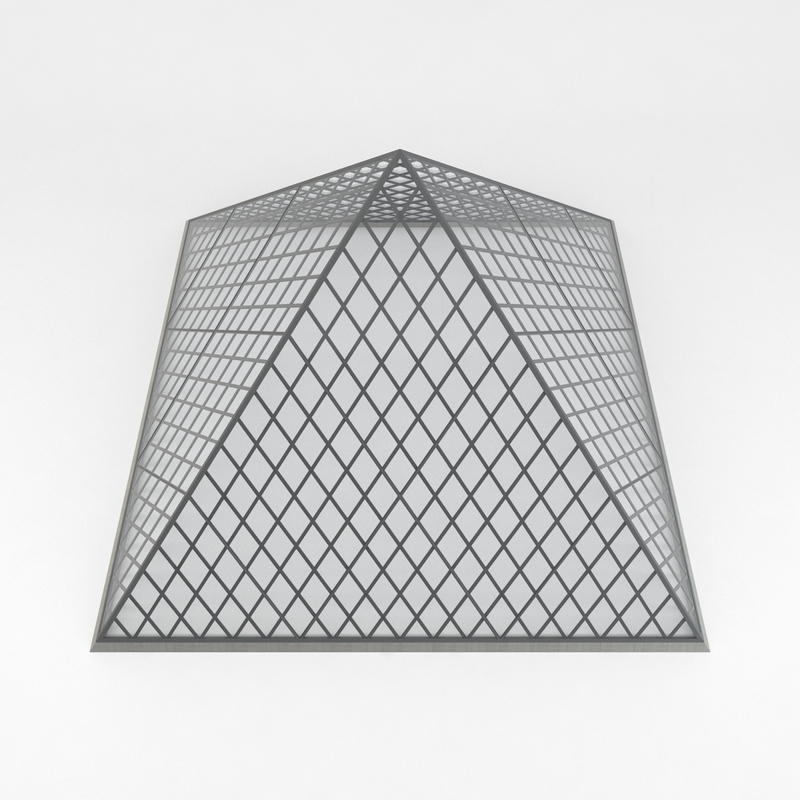 3d model louvre pyramid