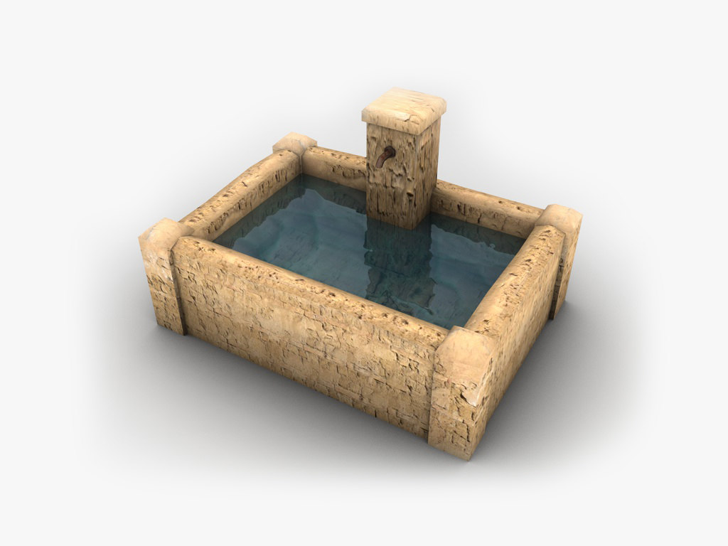 fountain games ready 3d model
